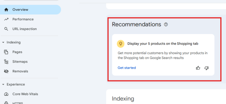 Google Search Console Now Displays Recommendations for your Website ...